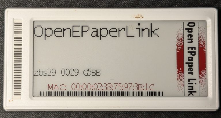 ePaper (e-ink) Tags mit OpenEPaperLink (OEPL) verwalten | huf.org